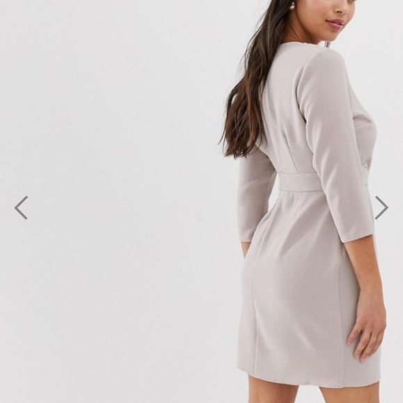 ASOS Petite | Dresses | Asos Design Petite Mini Dress With Wrap Skirt ...